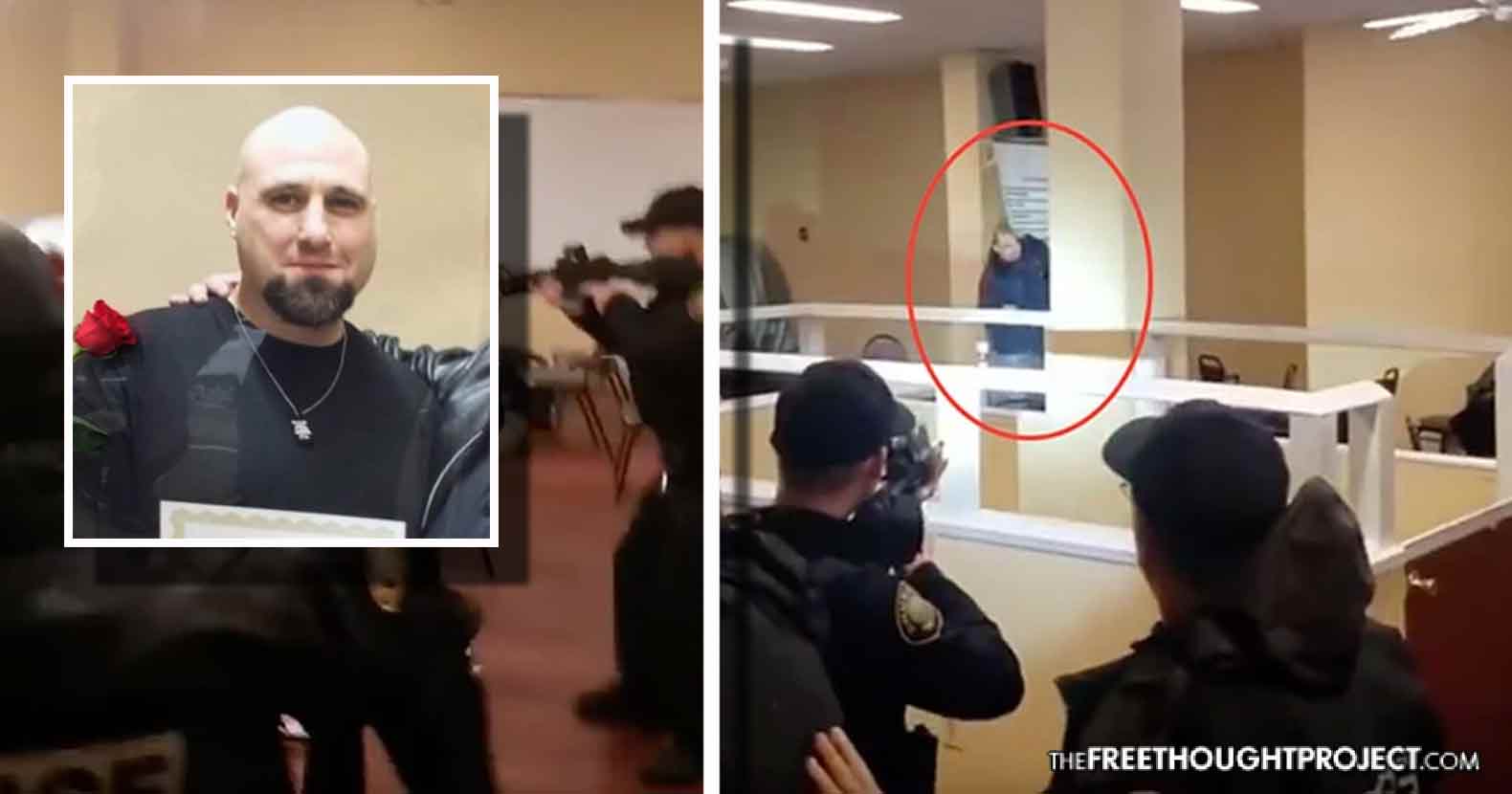 Disturbing Video Shows a Dozen Cops Corner Father In Homeless Shelter ...
