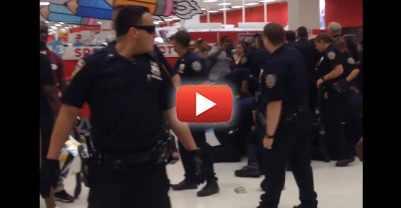 VIDEO: Crowd Becomes Angry as they Watch Swarms of Cops Jump on One Man ...
