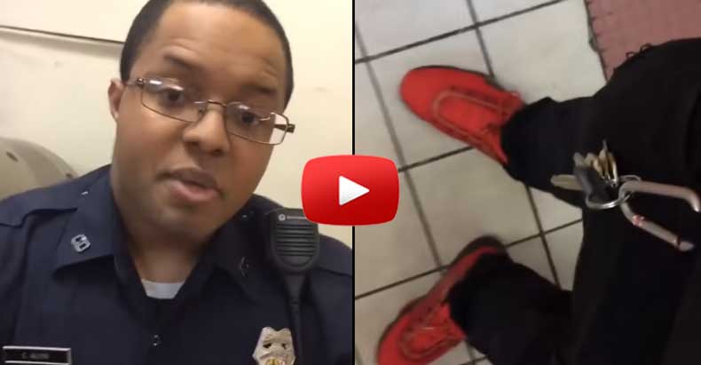 VIDEO: Man Stopped by Police and Issued a Warning for Wearing Red Shoes