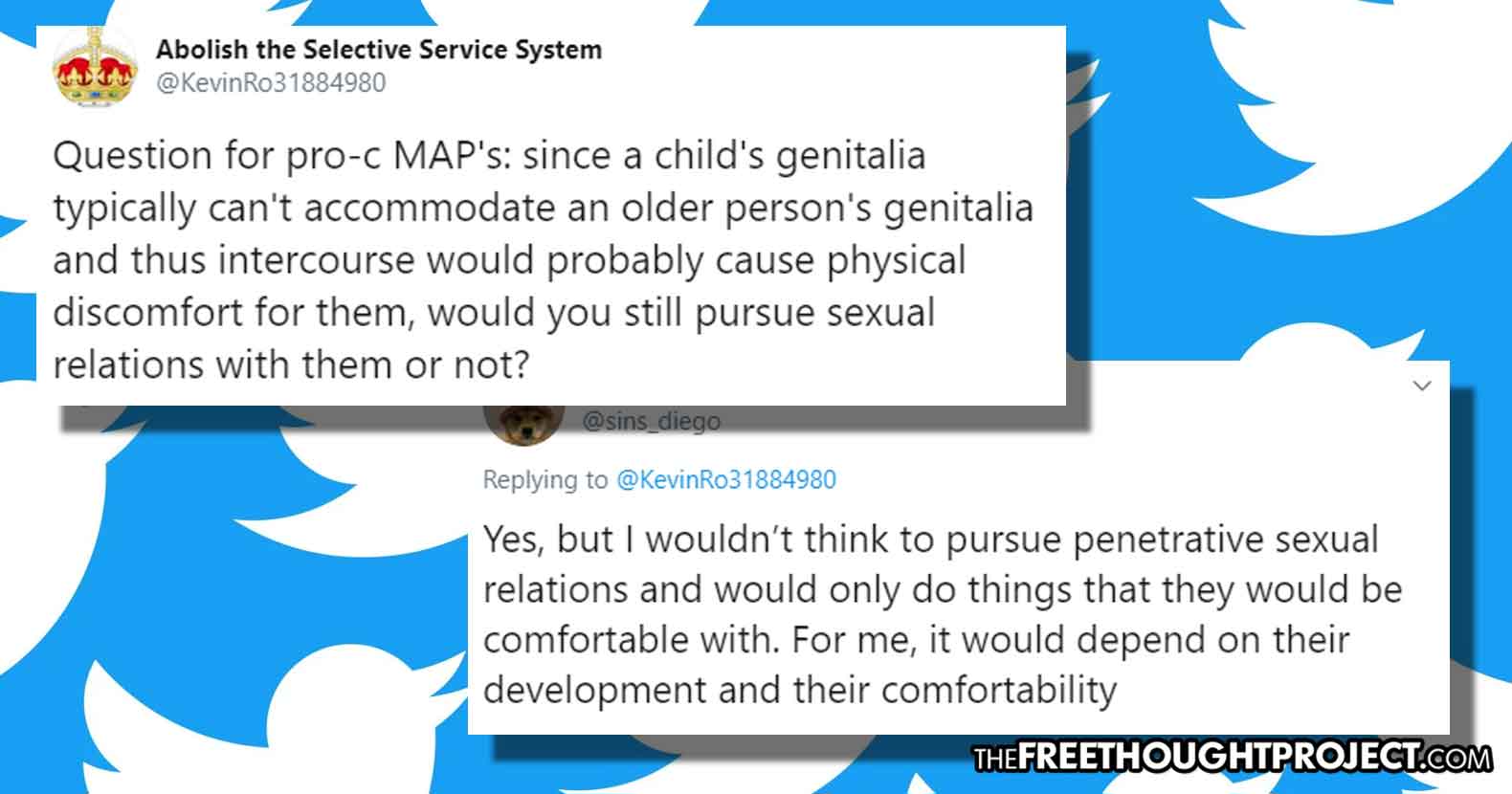 While Banning Pro-Peace Accounts, Twitter Openly Allows Pedophiles to ...