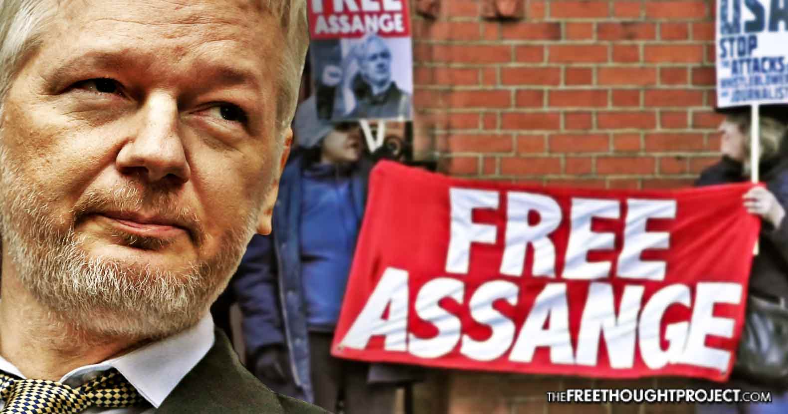 Protesters Gather Outside Embassy as Gov't Cuts Assange's Communication ...