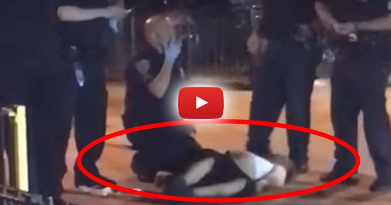 Disturbing Video Surfaces Showing Cop Smoking Cigar Kneeling Over ...