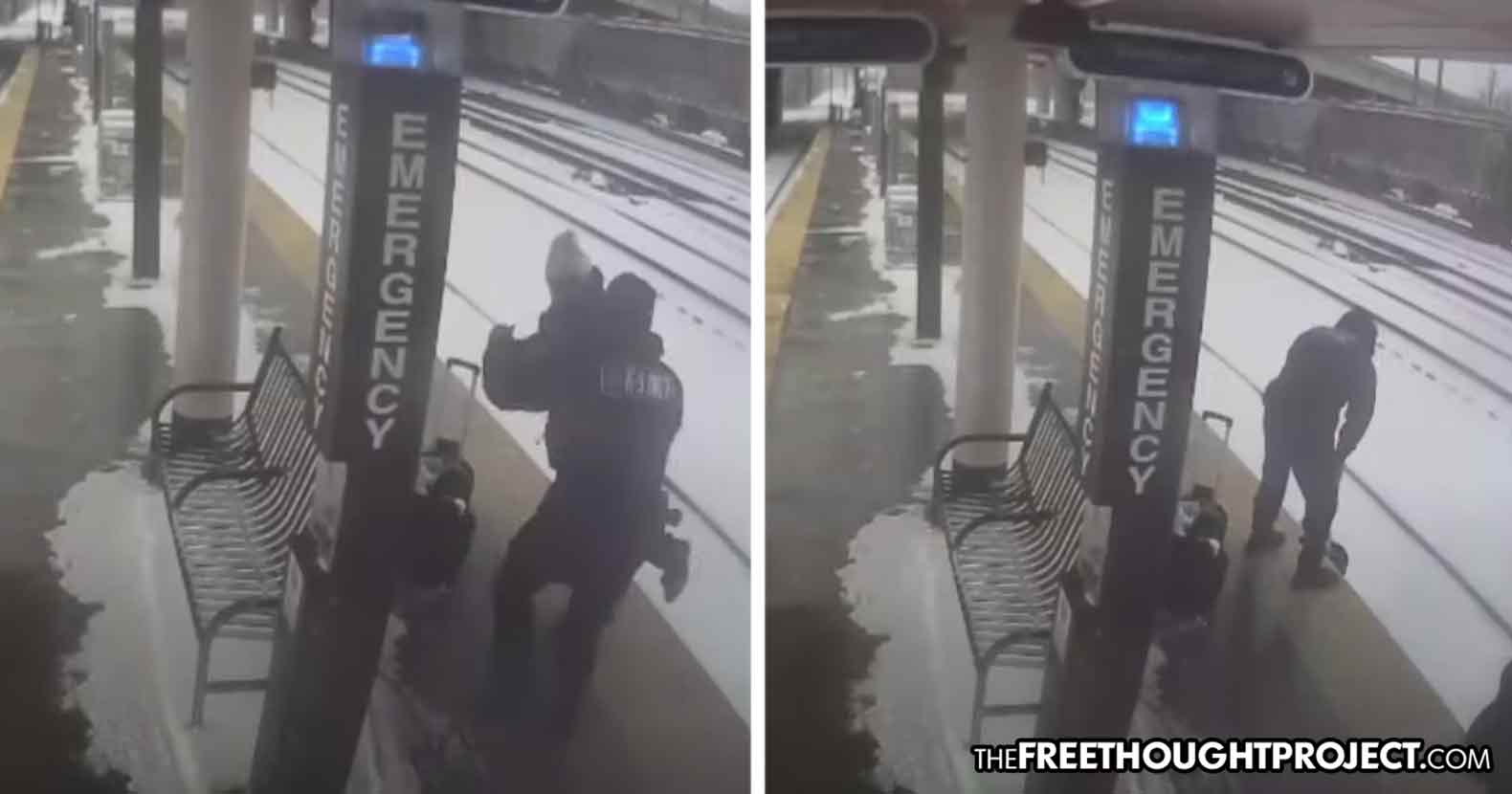 WATCH: Cop Arrested for Throwing Elderly Man Off Train Platform onto ...