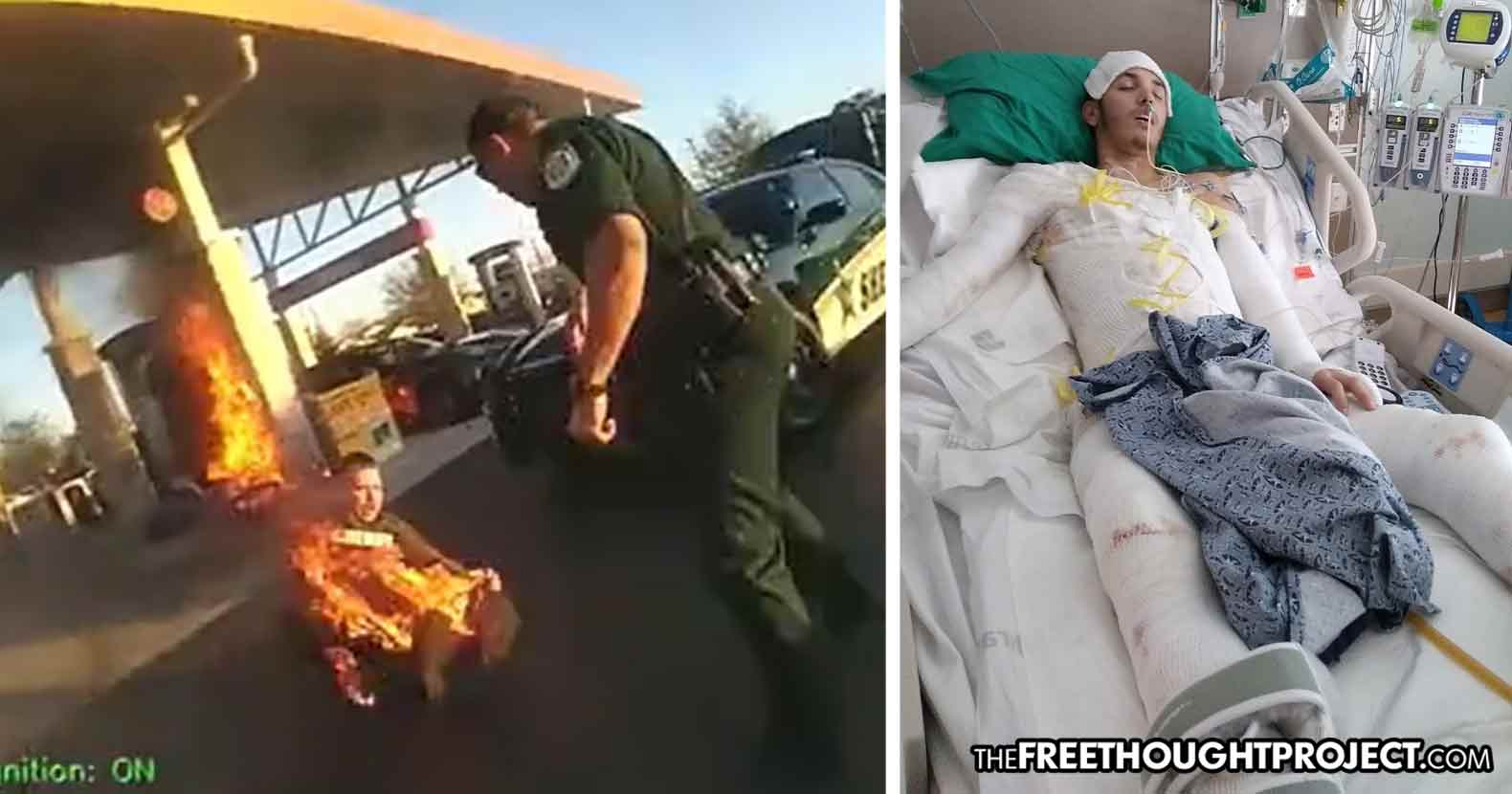 WATCH: Deputies Set Themselves on Fire, Cook Motorcyclist Alive After ...