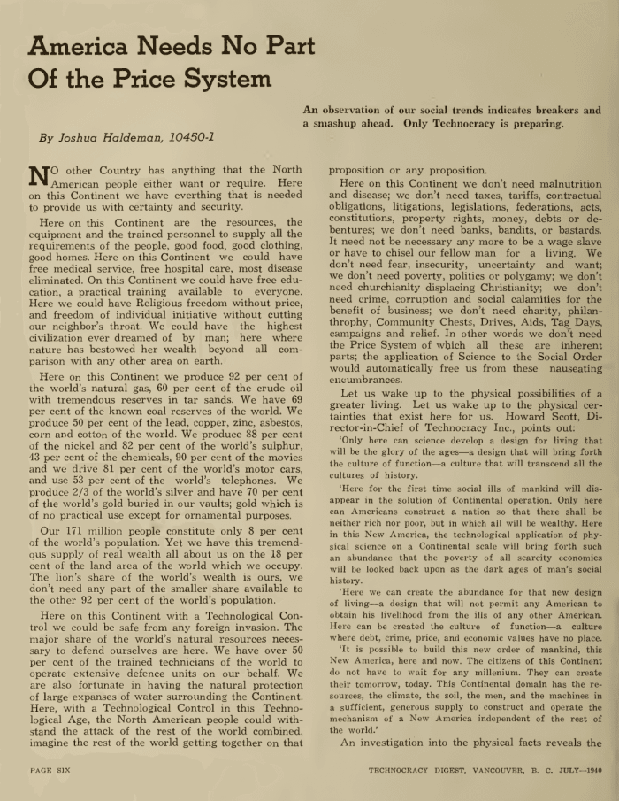 Technocracy Remembered: The Shape Of A Continental Imagination - The ...