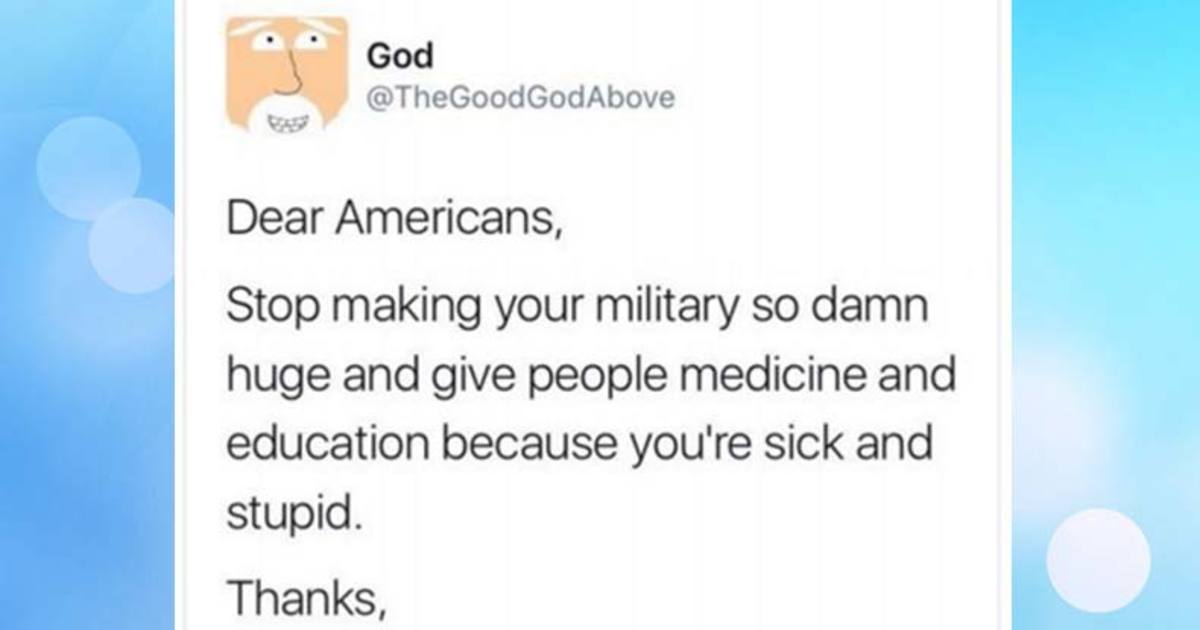 Popular 'God' Facebook Page Banned for Post About US Spending Too Much ...