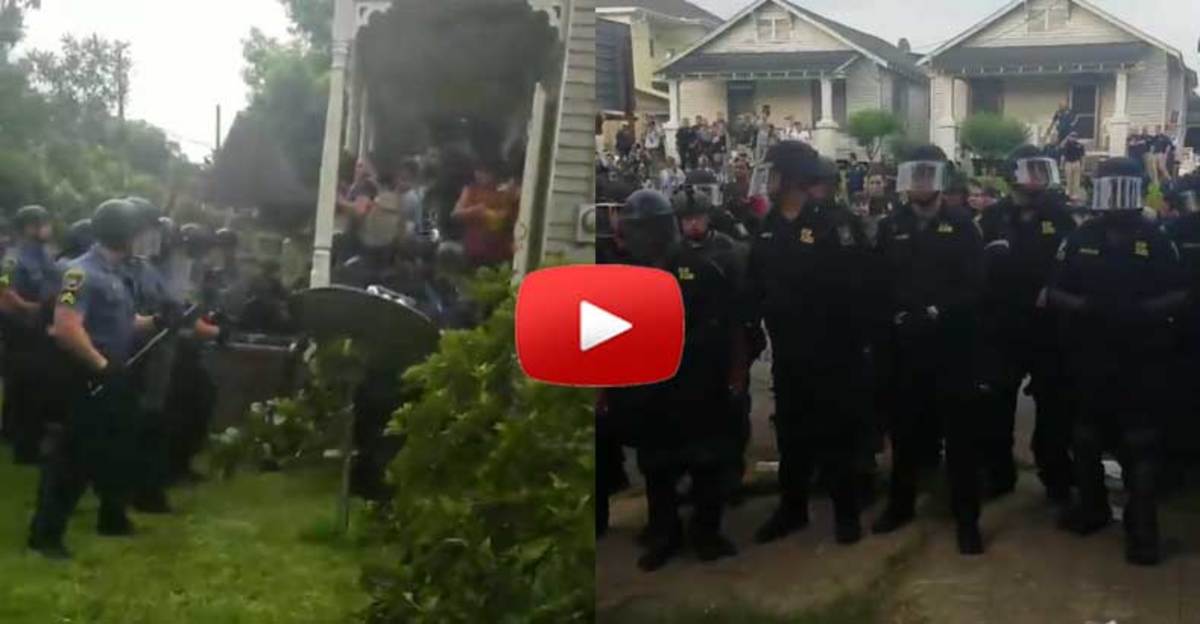 Pure Chaos: Cops Invade Private Property, Drag Peaceful Protesters Into ...