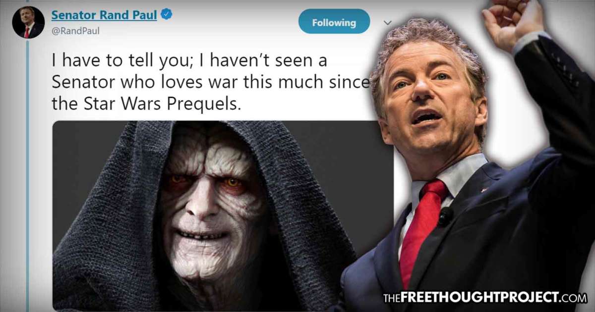 Senator Rand Paul Owns the Warmongers in D.C. with an Epic End of the ...
