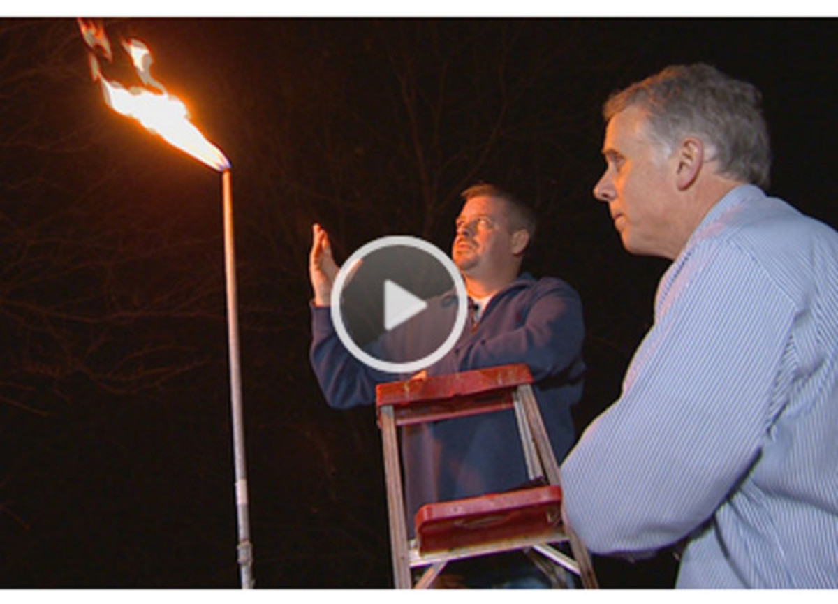 Flaming water wells. High methane levels in Texas water linked to ...