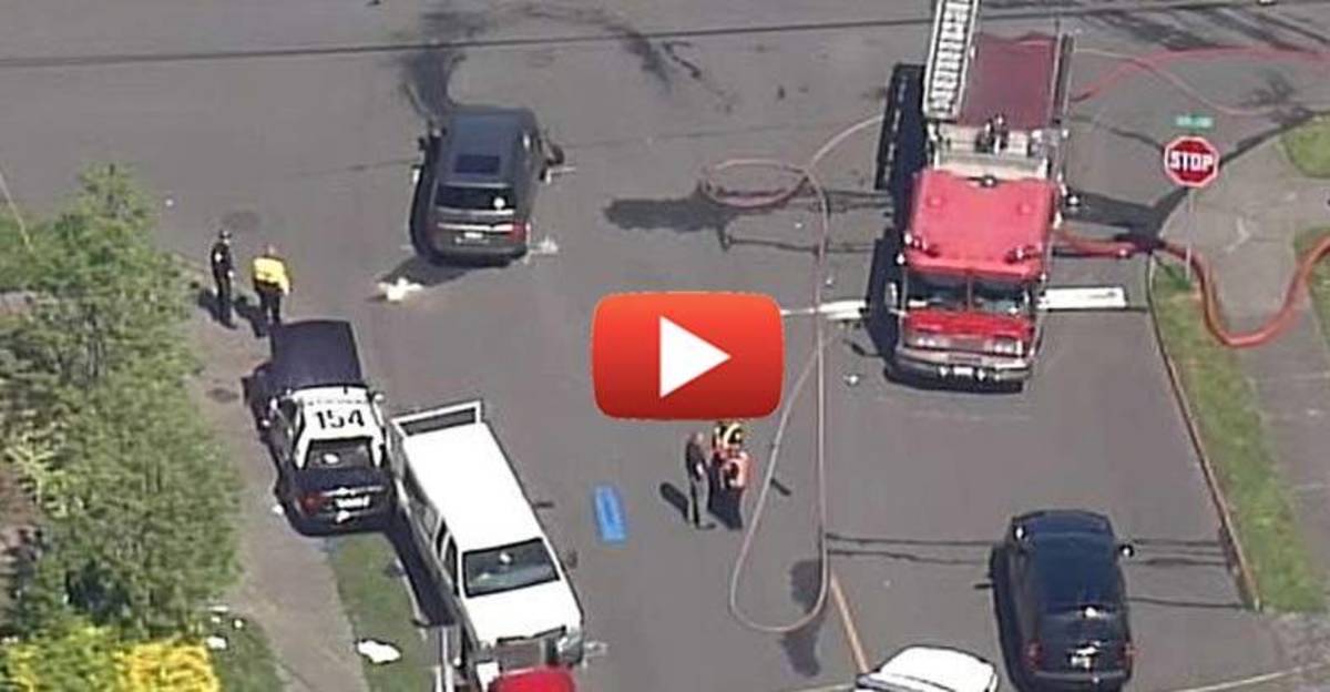 Cop Runs Stop Sign without Lights or Sirens, Hits Pedestrian, Cutting ...