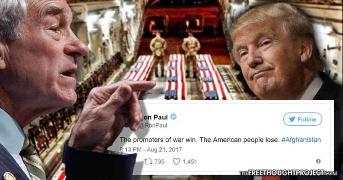 Ron Paul Just Eviscerated Trump's Hypocritical Afghan War Narrative In ...