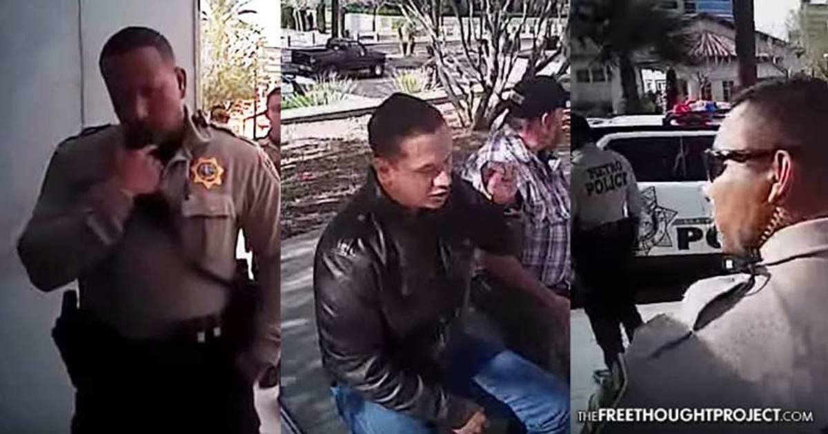 EXCLUSIVE: Watch Cops Swarm, Arrest Innocent Man For Refusing To Say ...