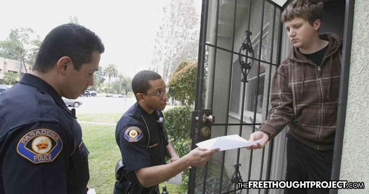 Parents Shocked as Armed Cops Show Up at Their Homes to Talk About Kids ...