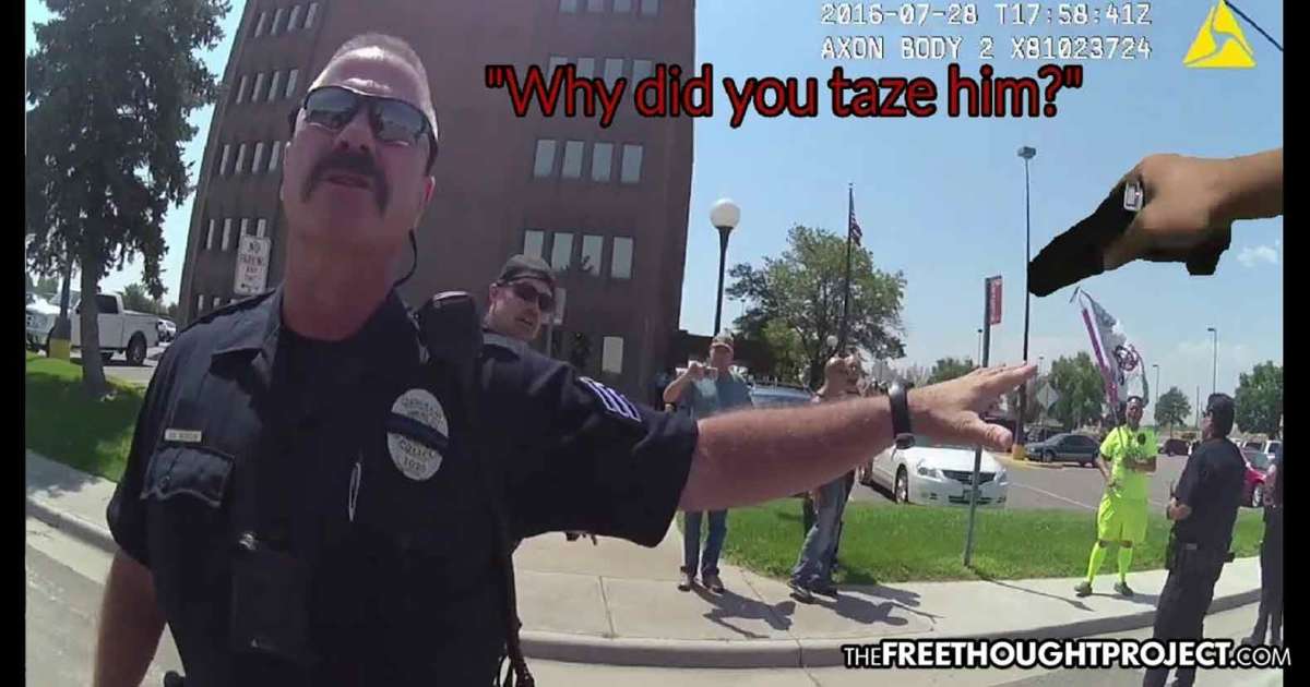 WATCH: Good Cop Honors Oath to Constitution, Stops Bad Cop Who's Tasing ...