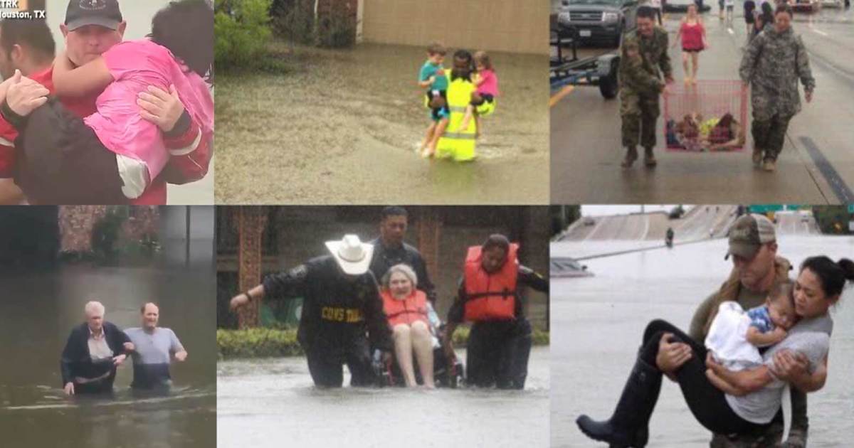 Diverse Groups of People Helping Each Other in Houston Shows Mainstream ...