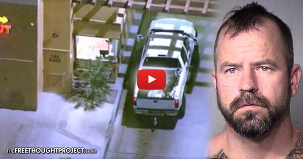 Watch: Aerial Footage Catches Man Stopping at a Drive Thru -- While ...