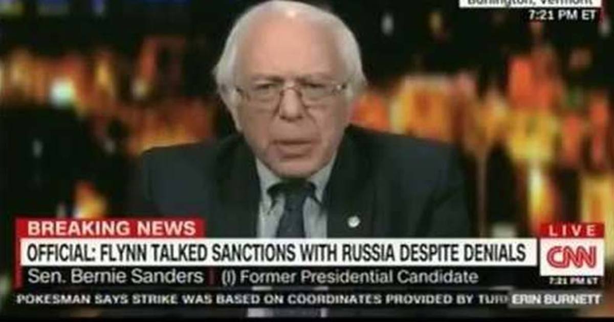 WATCH: CNN Cuts Off Bernie Sanders on LIVE TV for Calling CNN Fake News ...