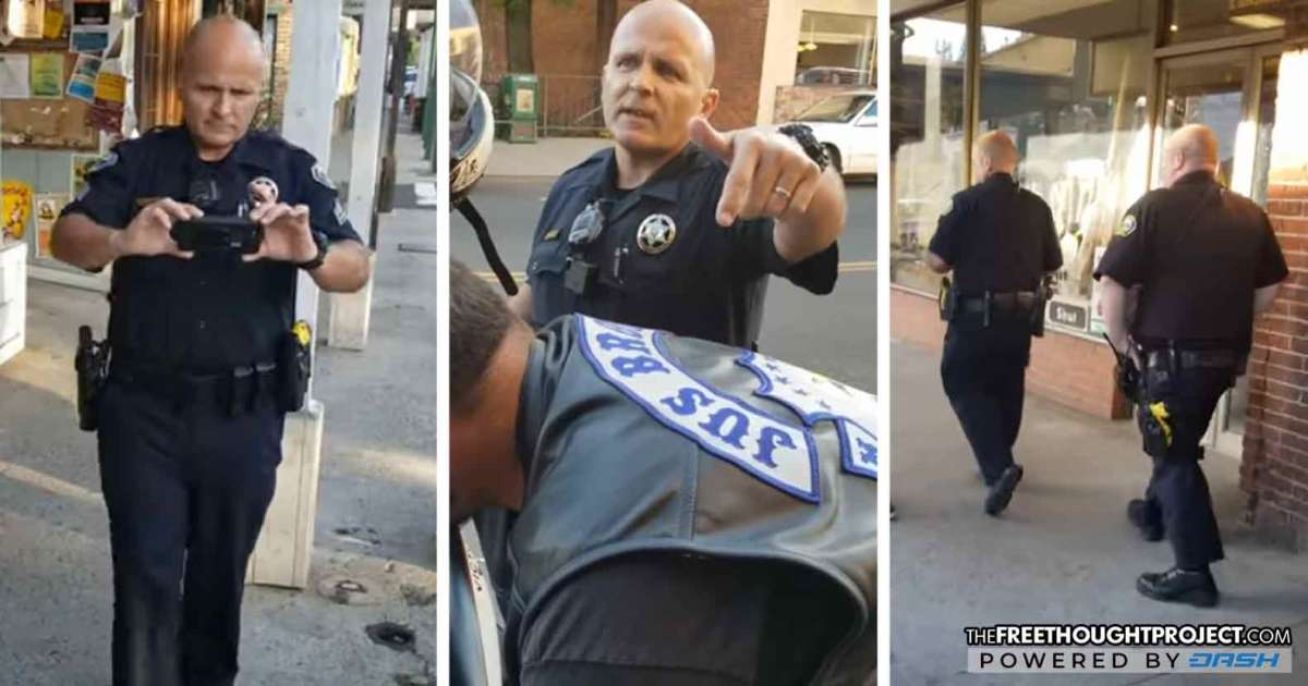 WATCH: Bikers Refuse to Sit Idly By as Cop Admits He's Profiling Them ...